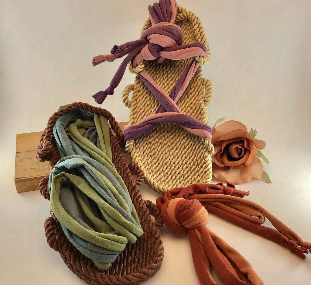 Natural Rope Sandals ** Laces Sold Separately – Annie's Village